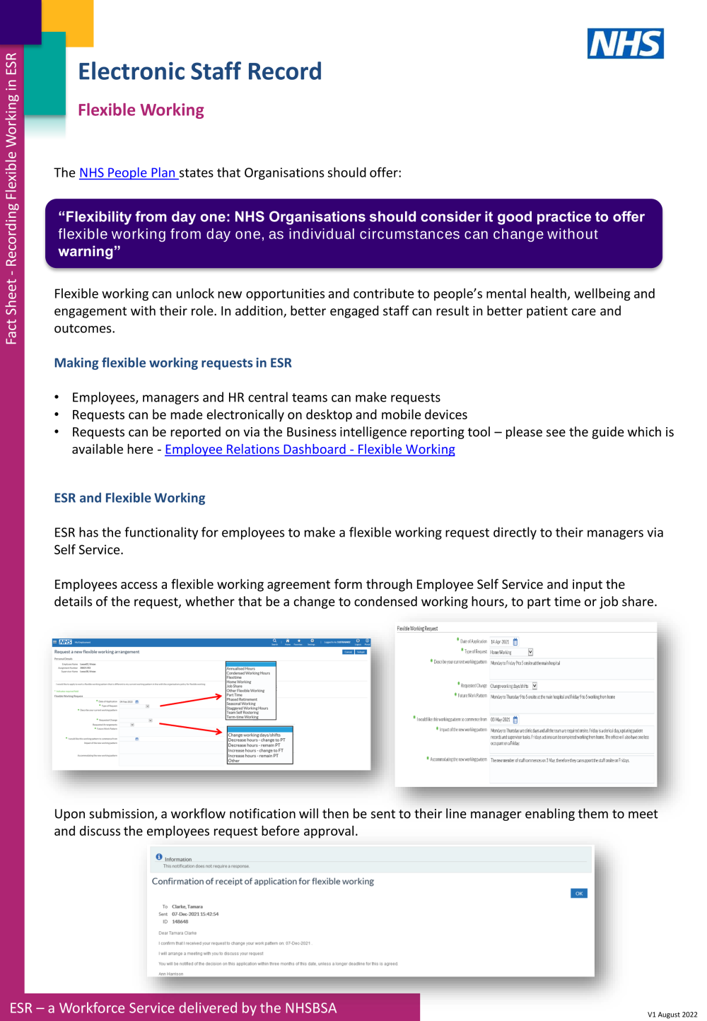Browse Content - ESR Hub - NHS Electronic Staff Record