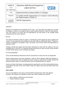 Browse Content - ESR Hub - NHS Electronic Staff Record