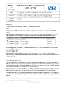 Browse Content - ESR Hub - NHS Electronic Staff Record