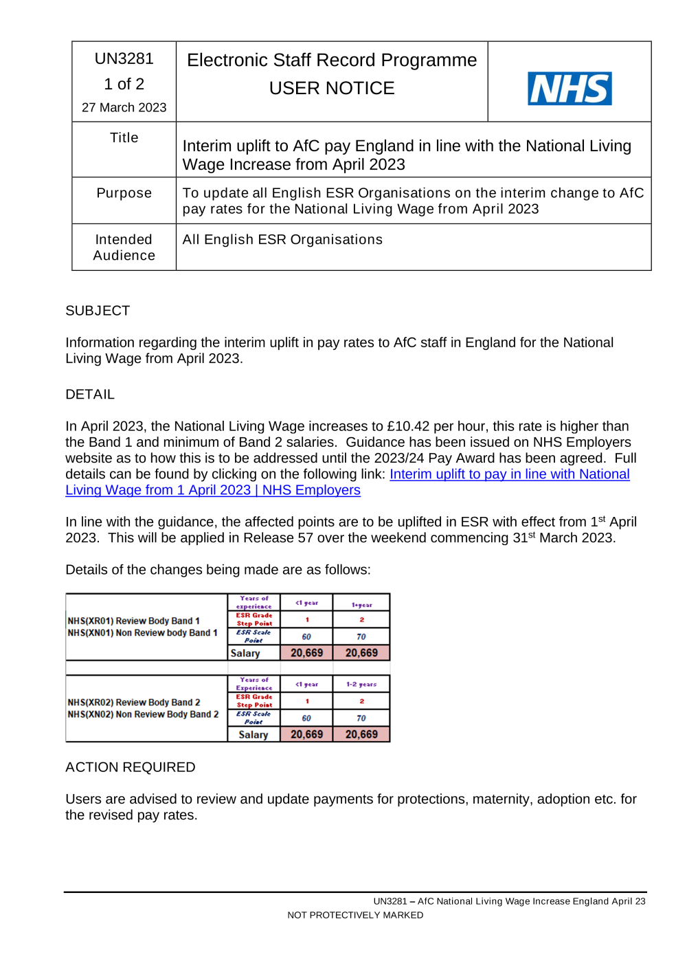 Browse Content - ESR Hub - NHS Electronic Staff Record