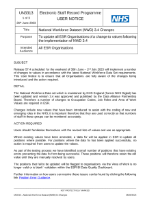 Browse Content - ESR Hub - NHS Electronic Staff Record