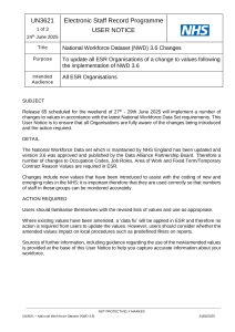 Browse Content - ESR Hub - NHS Electronic Staff Record
