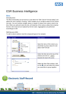 Browse Content - ESR Hub - NHS Electronic Staff Record
