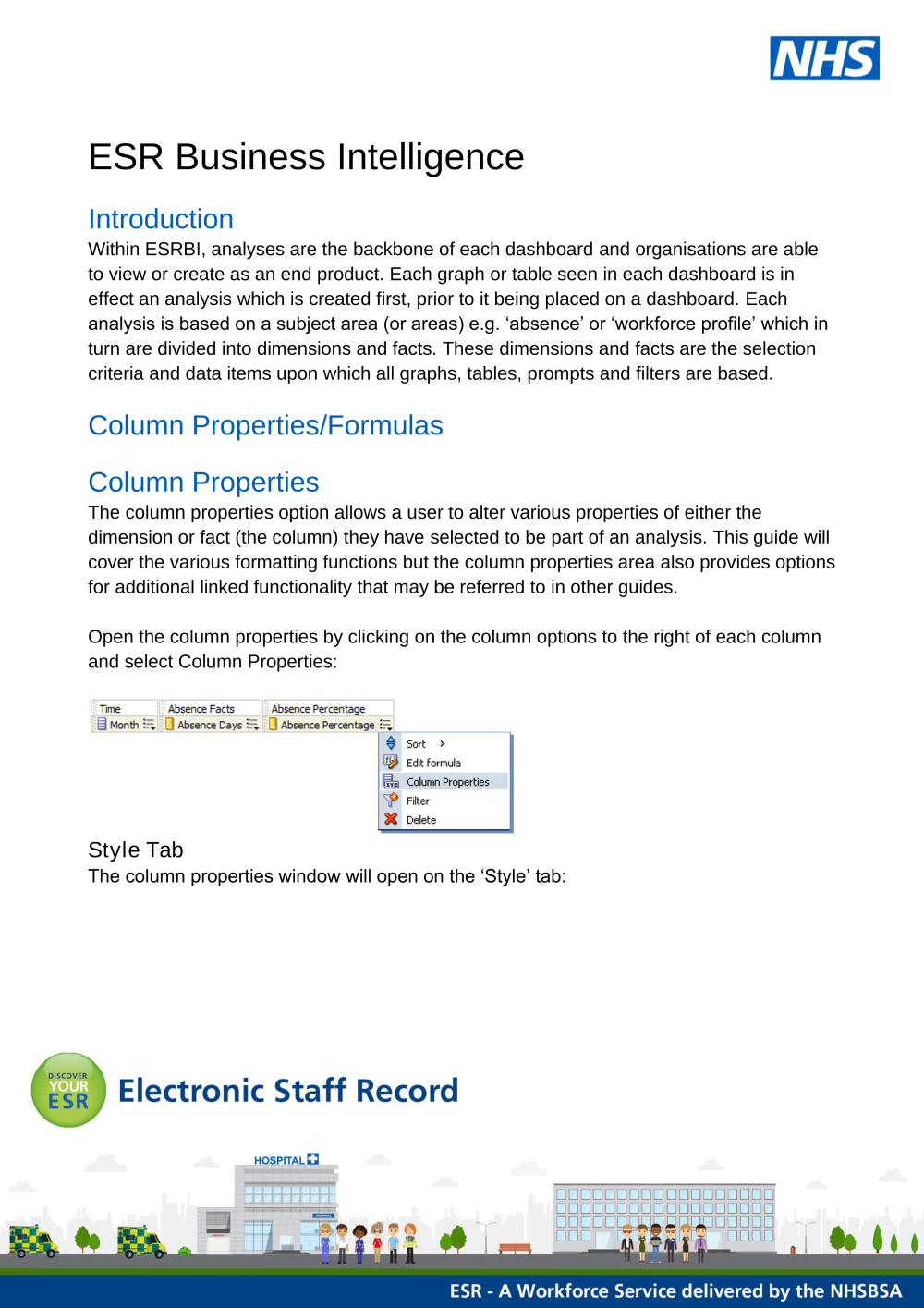 Browse Content - ESR Hub - NHS Electronic Staff Record
