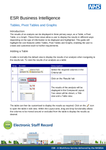 Browse Content - ESR Hub - NHS Electronic Staff Record