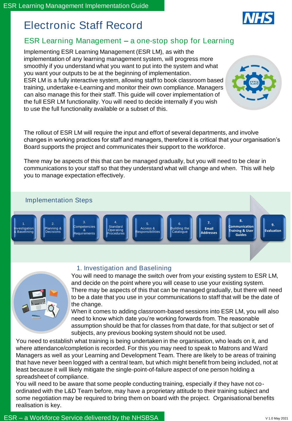 Browse Content - ESR Hub - NHS Electronic Staff Record